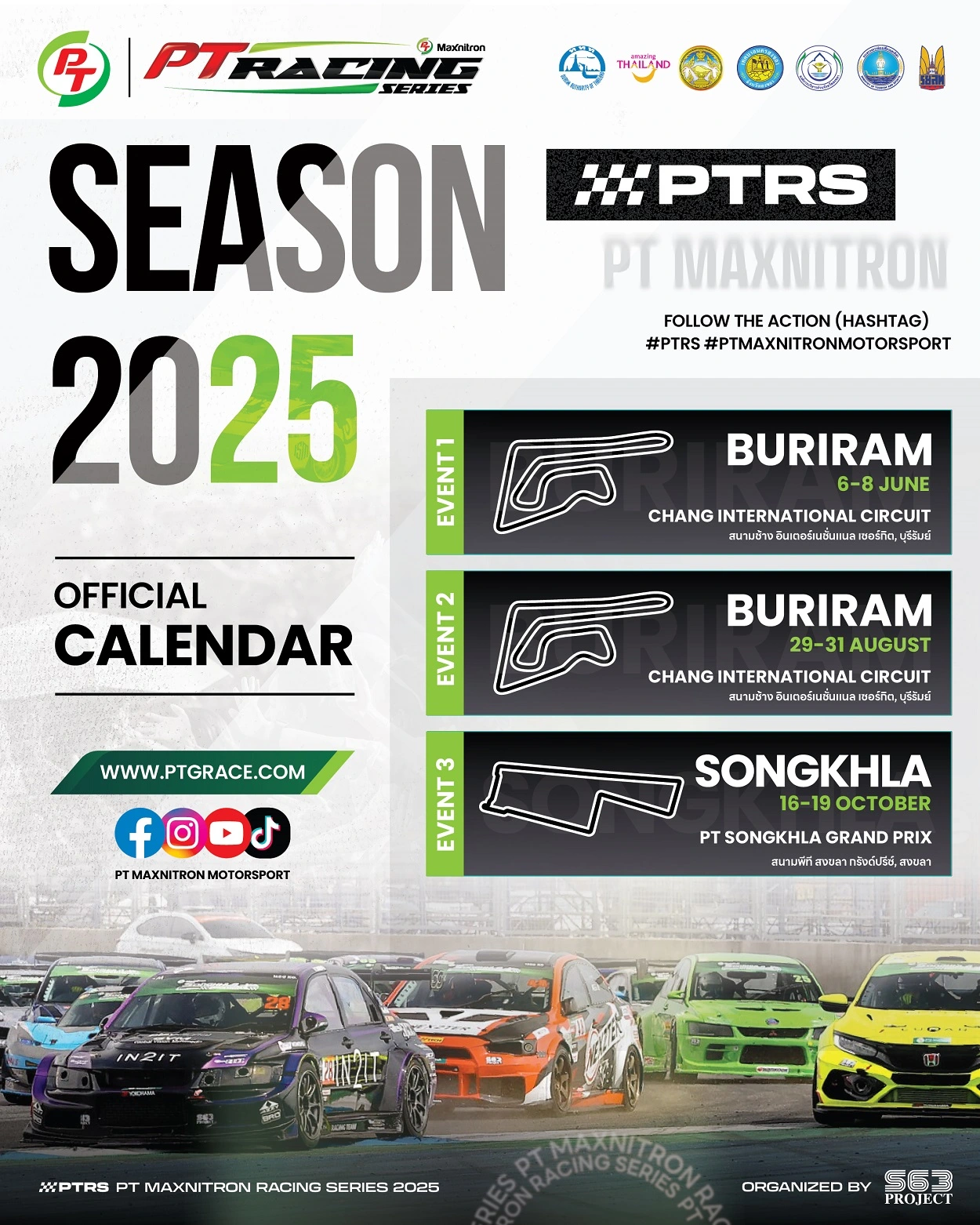 CALENDAR - PT MAXNITRON RACING SERIES