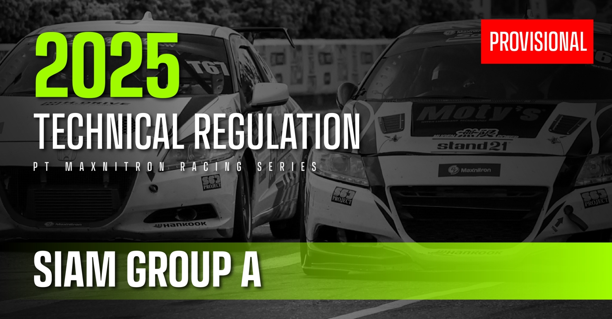 REGULATIONS - PT MAXNITRON RACING SERIES